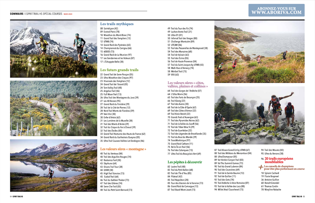 Quels sont les 101 plus beaux trails de France ? - Esprit Trail